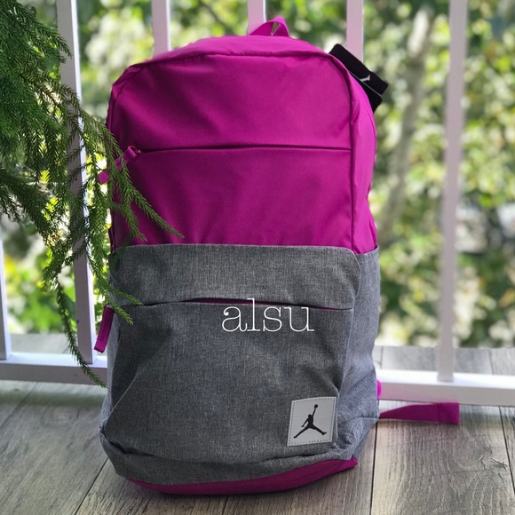 Nike | Bags | Nike Jordan Pivot Backpack Pink Grey Authentic | Poshmark